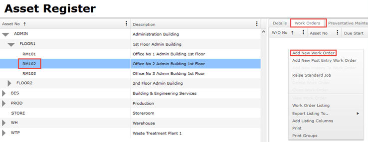 Understanding Work Order Workflow – MEX